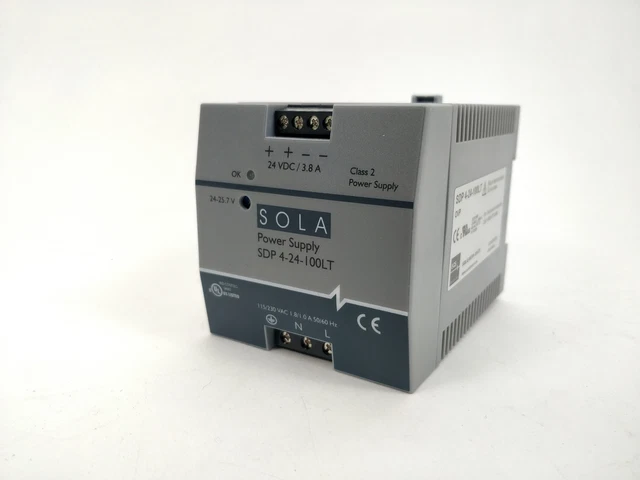 SOLA SDP 4-24-100LT Power Supply 115/230VAC 1.8/1.0A 50/60Hz $163.20 ...