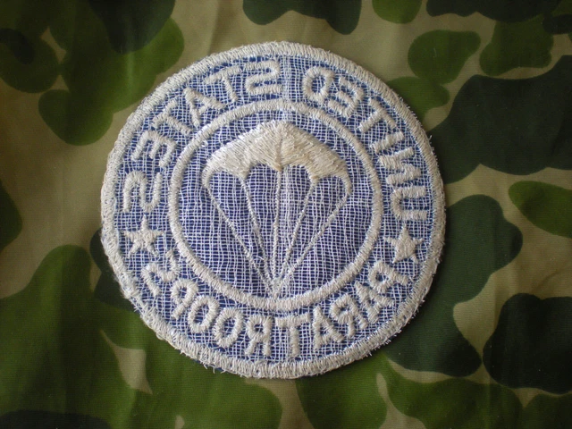 WW2 ORIGINAL U.S. PARATROOPER INFANTRY POCKET PATCH ID'd LOT 505th PIR ...