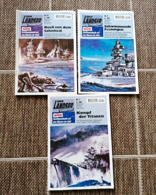 SCHLACHTSCHIFF BISMARCK, SCHARNHORST & Tirpitz, Kreuzer Admiral Scheer ...