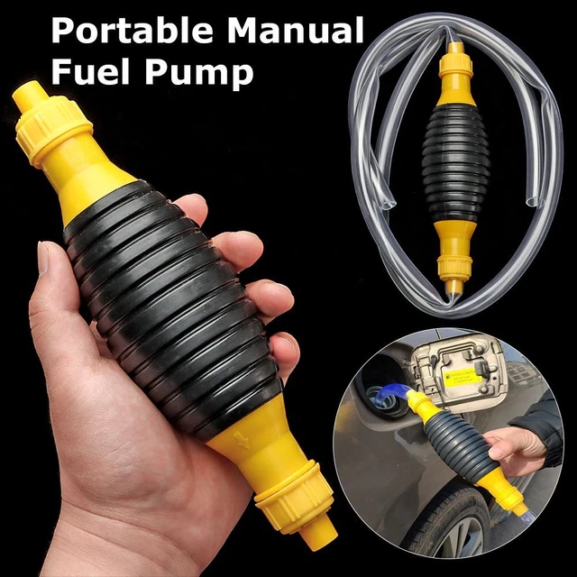 FUEL PUMP PORTABLE Transfer Tools Siphon Pump Hand Gas Oil Pump Petrol ...