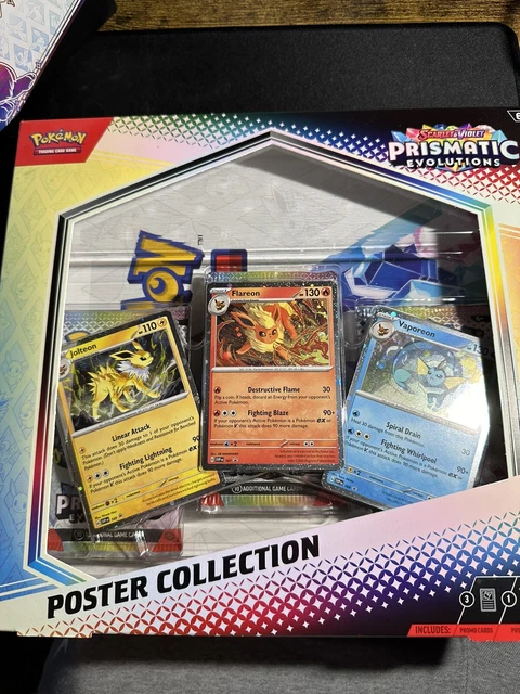 POKÉMON TCG SCARLET & Violet Prismatic Evolutions Poster Collection UK seller £27.50 - PicClick UK