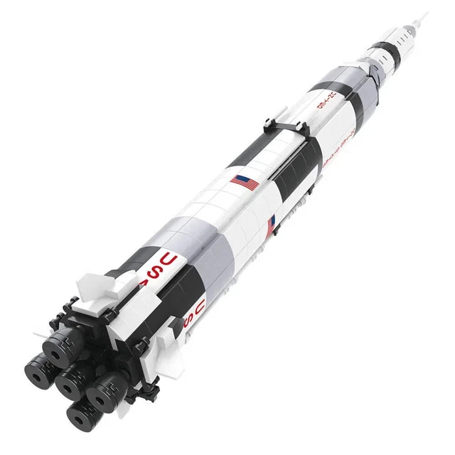 NASA APOLLO SATURN V Space Launch Rocket Building Blocks Rocket Model ...