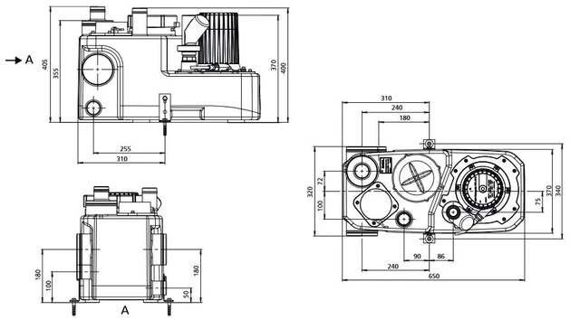 KSB HEBEANLAGE PUMPE mini-Compacta US1.40 E 230V m. Schneidwerk u ...