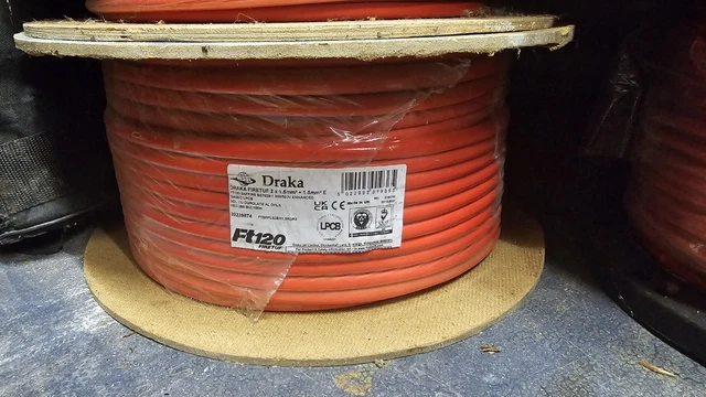 DRAKA FIRETUF FT120 SAFFIRE Enhanced FP Cable £135.00 - PicClick UK