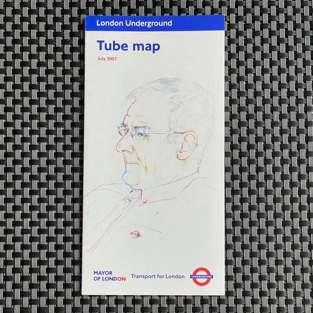 LONDON UNDERGROUND TUBE Map June 2007 Portrait Of John Hough £6.00 ...