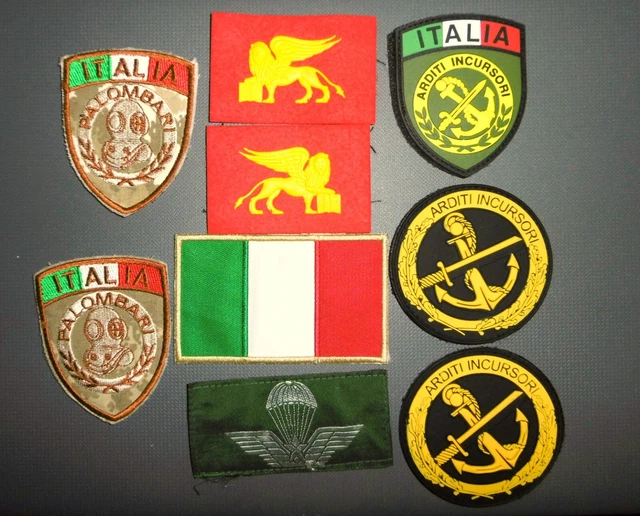 LOTTO PATCH GRUPPO Operativo INCURSORI e Subacquei COMSUBIN Arditi ...