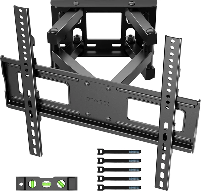 BONTEC SUPPORT MURAL TV Inclinable et Orientable Pour TV 23 a 70 Pouces ...
