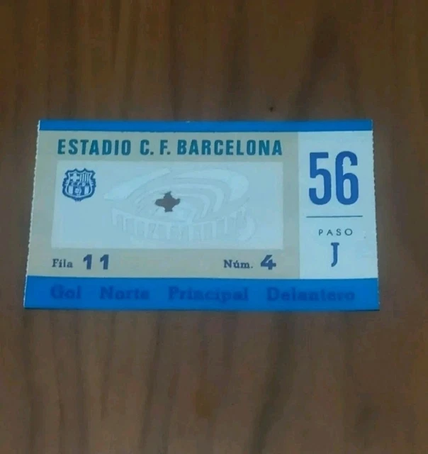 TICKET CF BARCELONA Vs Brujas Presentación Debut Johan Cruyff 1973 2 ...