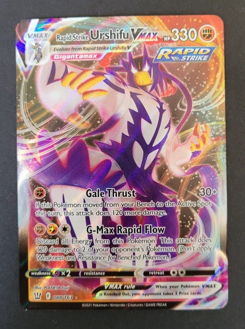 RAPID STRIKE URSHIFU VMAX 088/163 Battle Styles Ultra Rare Pokemon Card ...