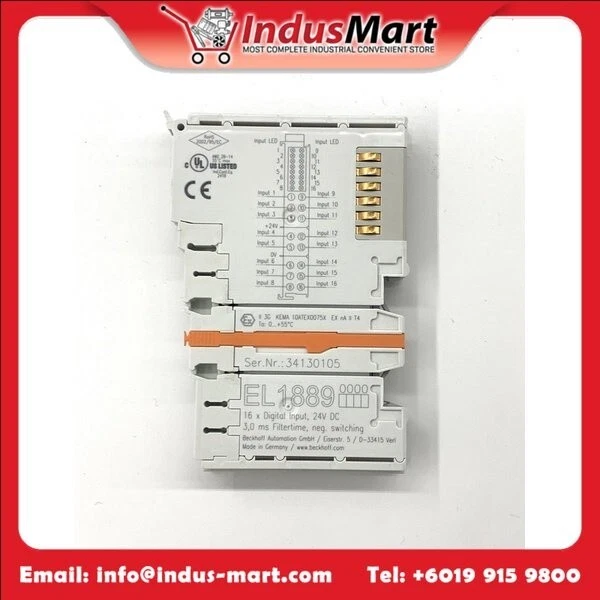 [REFURBISH] BECKHOFF EL1889 ETHERCAT TERMINAL 16-CHANNEL DIGITAL INPUT ...
