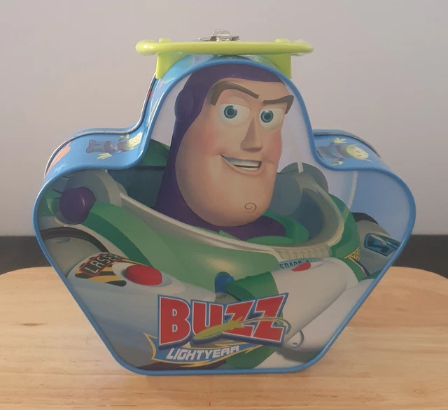 DISNEY/PIXAR BUZZ LIGHTYEAR Lunch Box Empty Tin Container EUR 21,80 ...