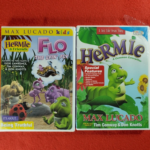 2 DVD HERMIE A Common Caterpillar, Flo Lyin Fly Max Lucado Tom Conway Don Knotts £9.52 - PicClick UK