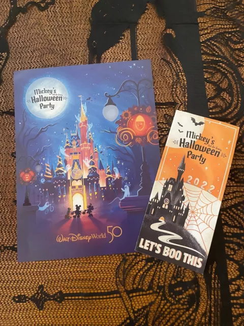 New 2022 Disney World 2022 Mickeys Not So Scary Halloween Party Print