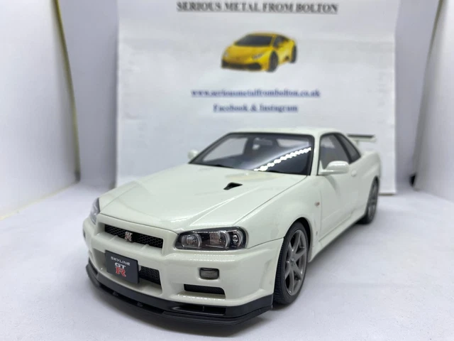 AUTOART 77406 NISSAN Skyline Gt-R (R34) V Spec Ii 2000 Perla Bianca Rhd 1:18 EUR 303,71 ...