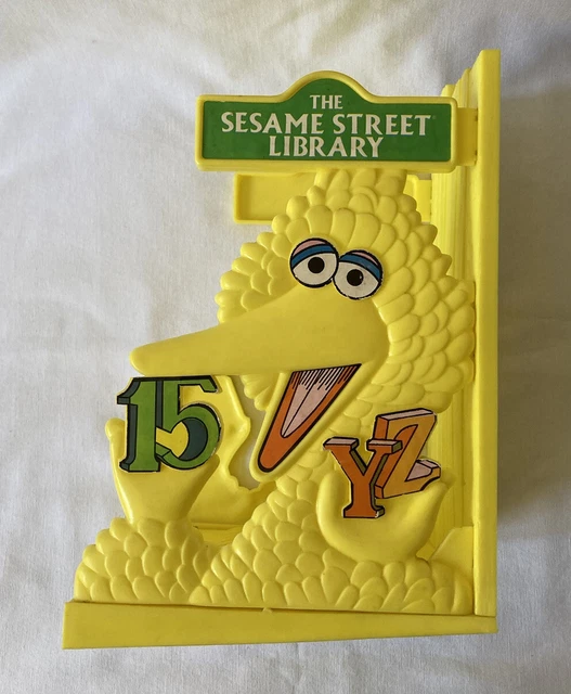 VINTAGE 1979 SESAME Street Library BIG BIRD BOOKENDS Jim Henson ...