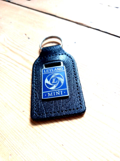 CLASSIC MINI COOPER S BL Leyland 1275 GT Leather Key Ring Fob Works BMC ...