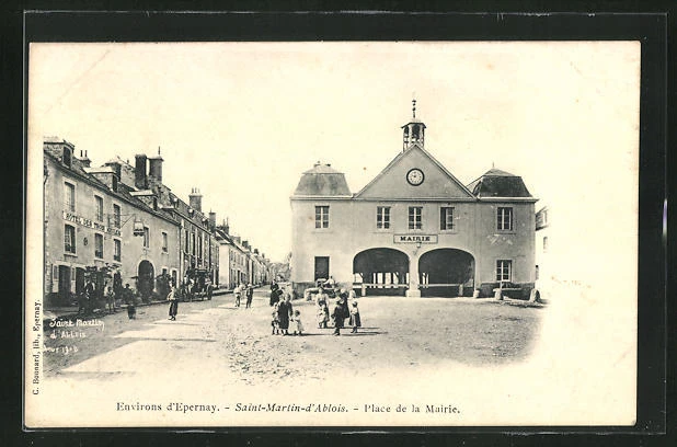 CPA SAINT-MARTIN-D´ABLOIS, PLACE de la Mairie EUR 3,00 - PicClick FR