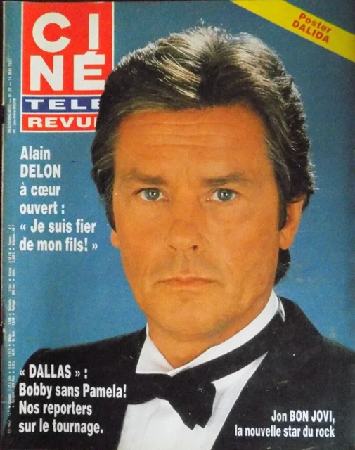 CINÉ REVUE N° 20/1987 Delon - Dalida - Jon Bon Jovi - Patrick Duffy ...