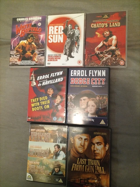 DVD BUNDLE #042 Western Charles Bronson Errol Flynn Kirk Douglas EUR 29 ...