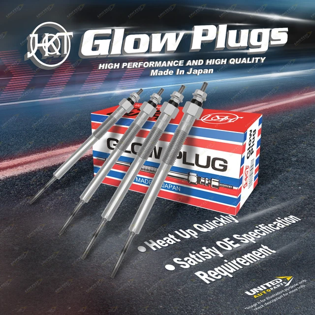 4 X HKT Metal Glow Plugs for Isuzu D-Max SLX LS SL 4JJ1 PV 11V BV 12V ...