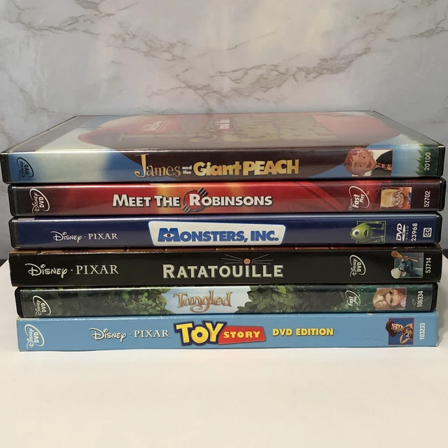 DISNEY PIXAR DVD Bundle Lot Of 6 Childrens Movies Toy Story Tangled ...