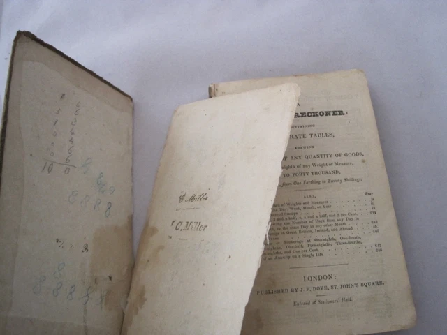 READY RECKONER WEIGHTS and Measures London From 1800's Book Antique £22 ...