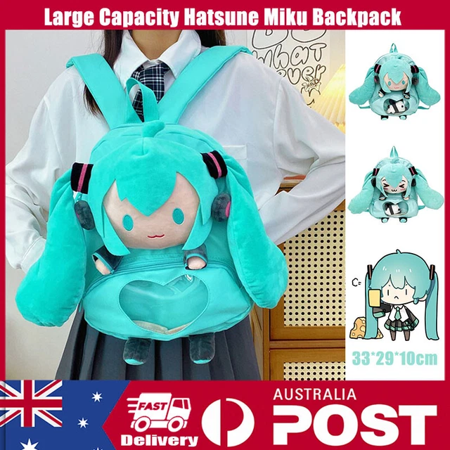 NEW LARGE CAPACITY Hatsune Miku Backpack Miku Plush Shoulder Bag ...