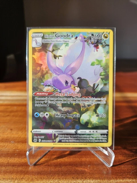 GOODRA POKÉMON TCG Crown Zenith Galarian Gallery GG21/GG70 Alt Art Rare ...