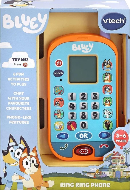 VTECH BLUEY RING Phone With Sounds, Phrases And 6 Fun Activities For ...