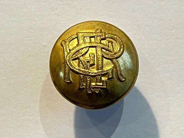 ANTIQUE LIVERY BUTTON 20mm intertwined letter P E R C Firmin London £10 ...