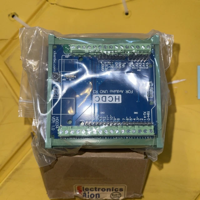 DIN RAIL MOUNT Pinout Breakout Terminal Block Module for Arduino UNO R3 ...