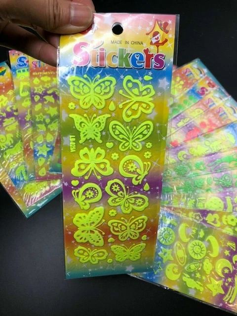 BULK 20 SHEETS Kids Stickers Sticker Party Prize Loot Bags Filler Party ...