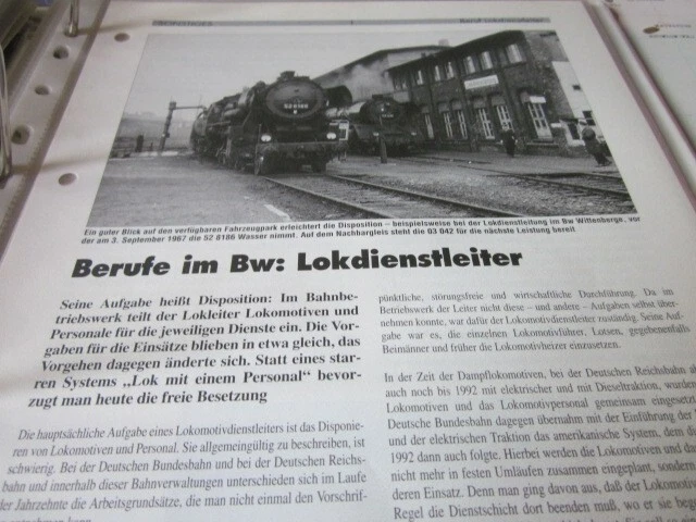 BAHNBETRIEBSWERK MIT GLEISPLAN 20 N BW Beruf Lokdienstleiter 4S EUR 3,98 - PicClick DE