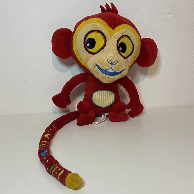 CBEEBIES TINGA TINGA Tales 25cm Red Interactive Monkey Toy Plush Bandai ...