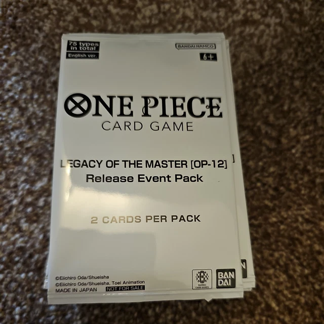 ONE PIECE TCG: Legacy of the master OP-12 Release Event pack - 1 X ...