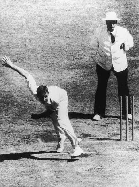 AUSTRALIAN FAST BOWLER Gordon Rorke at Adelaide 1959 CRICKET OLD PHOTO ...