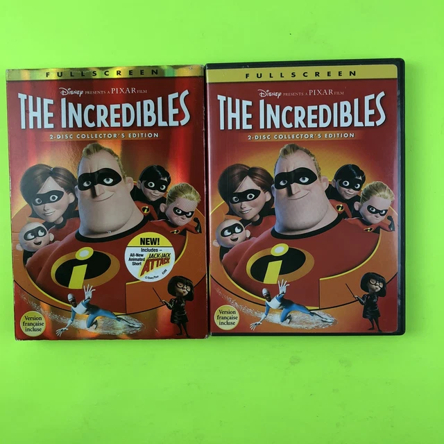 THE INCREDIBLES (DVD, Full Screen Two-Disc Collector's Edition ...