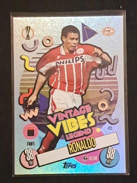 TOPPS MATCH ATTAX Ucl 2024-25 Ronaldo #420 Vintage Vibes Legend Psv Eindhoven EUR 3,00 - PicClick FR