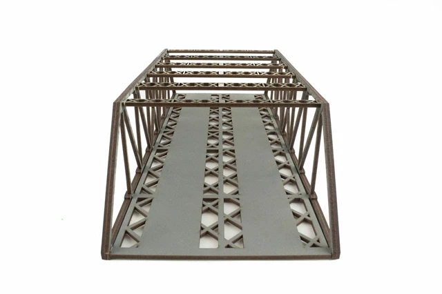 WWS DOUBLE TRACK Hi-Detail Grey MDF Girder Bridge 450mm – OO/HO Model ...