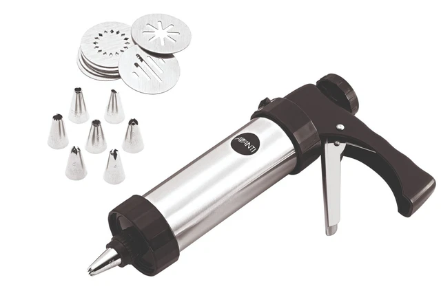 NEW AVANTI COOKIE Press And Icing Set 17 Piece Stainless Steel Kitchen ...