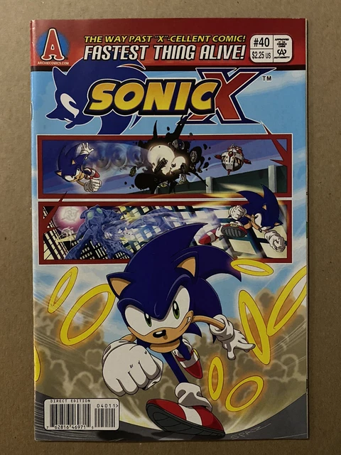 SONIC X 40 First Printing 2005 Archie Comic Book Sonic the Hedgehog ...