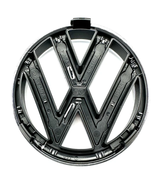 ORIGINAL VW POLO 6R VW signe emblème logo calandre avant chrome ...