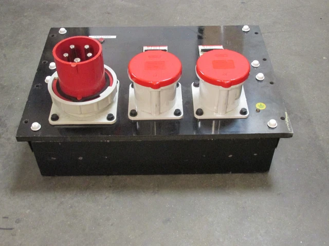 19& RACK POWER distro / power distribution unit 125 amp 3 phase to 2 x ...