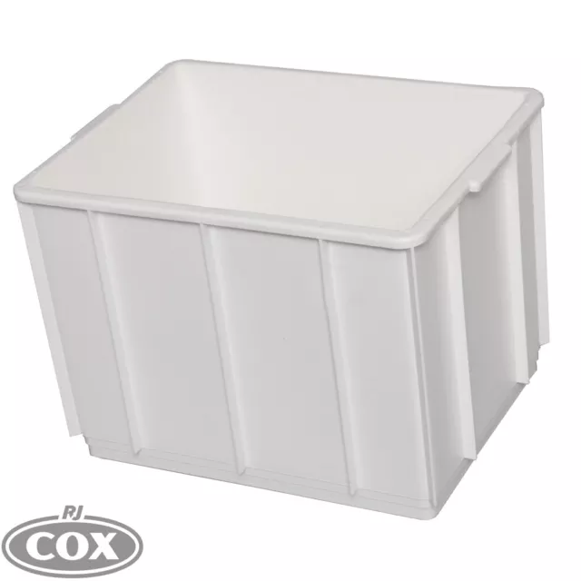 LARGE PLASTIC CONTAINER 32 Litre Stackable Storage Tote Box with 25kgs ...