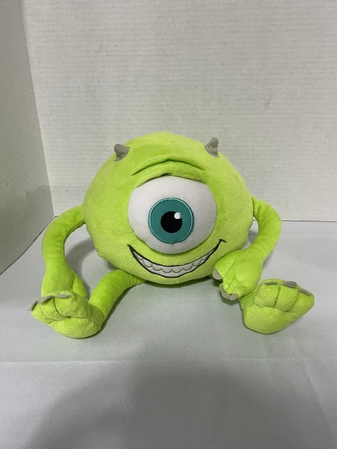 DISNEY PIXAR MONSTERS Inc. Plush Mike Wazowski Green Stuffy Stuffed ...