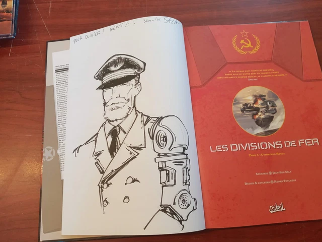 DÉDICACE DE JEAN-LUC SALA,les divisions de fer,t1,eo,tbe EUR 31,50 ...