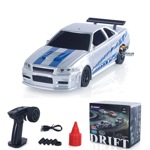 SPECIAL 1/43 RC Racing R34 High Speed Drift Vehicle 4WD RTR Mini Car ...