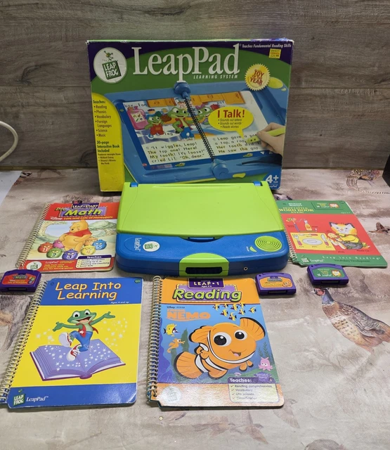 LEAPPAD INTERACTIVE LEARNING System Rare Leap Frog Finding Nemo Winnie ...