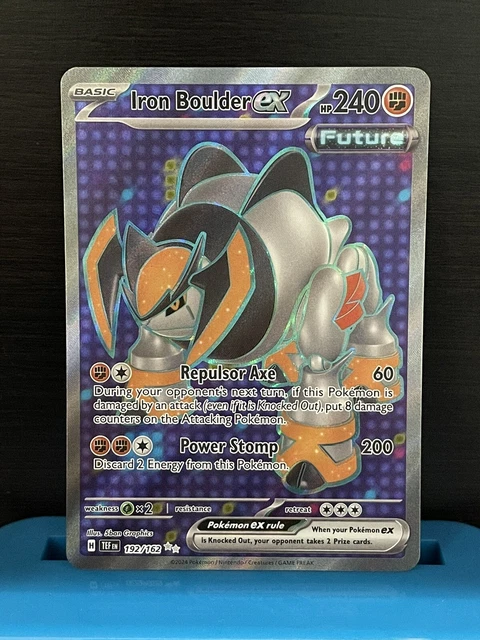 IRON BOULDER EX | 192/162 | Temporal Forces | FULL ART | MINT | Pokemon ...