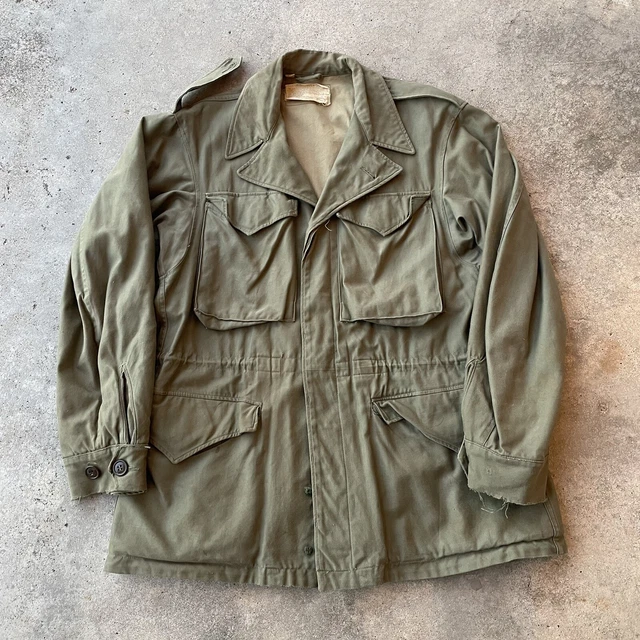 WWII WW2 M43 M1943 US ARMY Field Jacket 34R Military OG 107 Green Coat ...